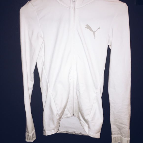 Puma | Jackets & Coats | New Puma White Athletic Jacket | Poshmark